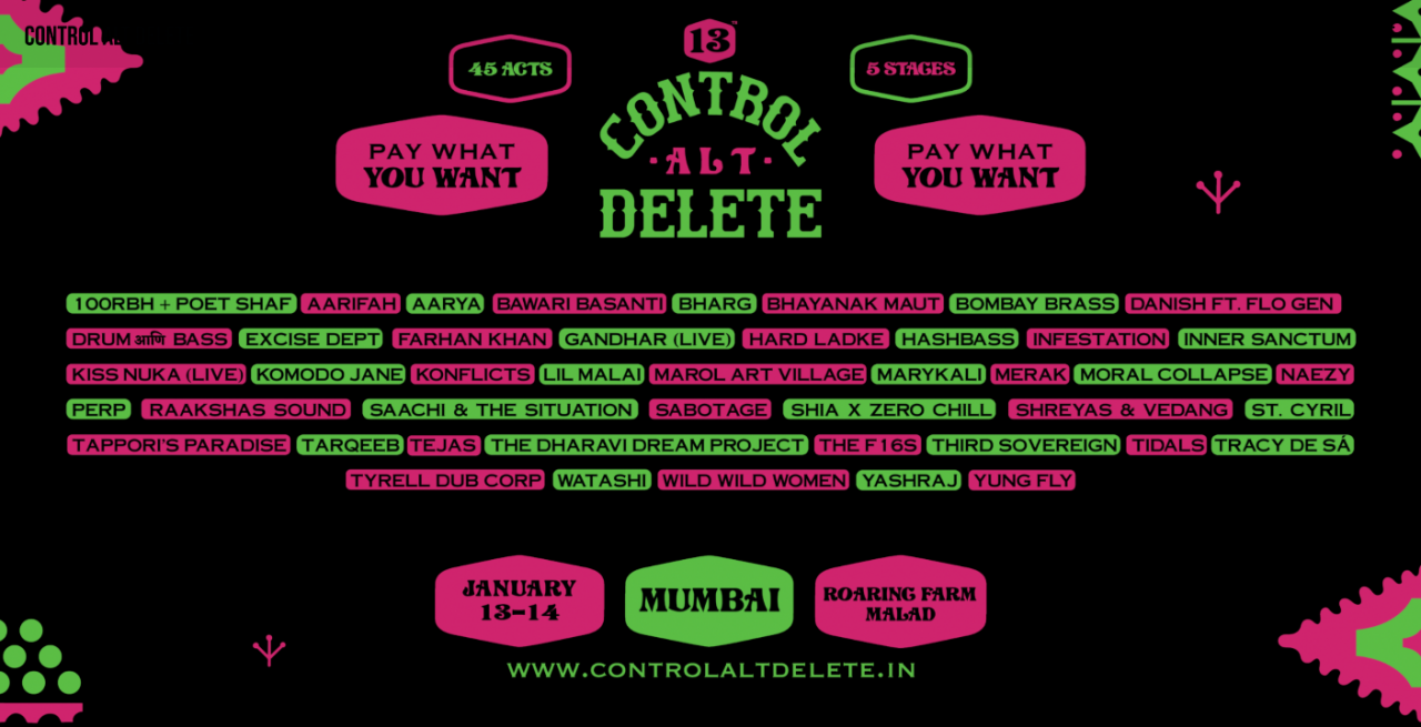 Control ALT Delete Roaring Farm Mumbai 13-14 January 2024.