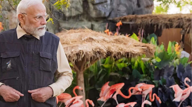 Pictures of PM Narendra Modi Visiting Reliance Foundation “Vantara”